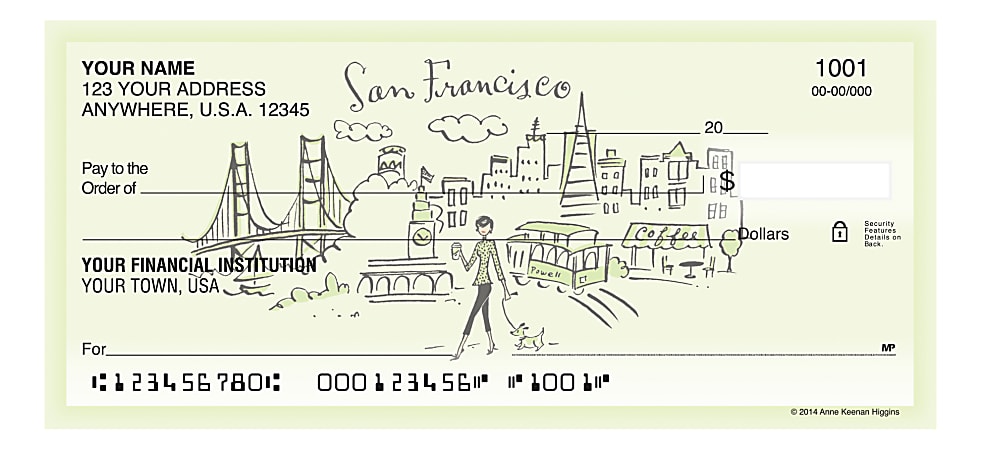 Custom Personal Wallet Checks 6 x 2 34 Duplicates City Chic Box Of 120 ...