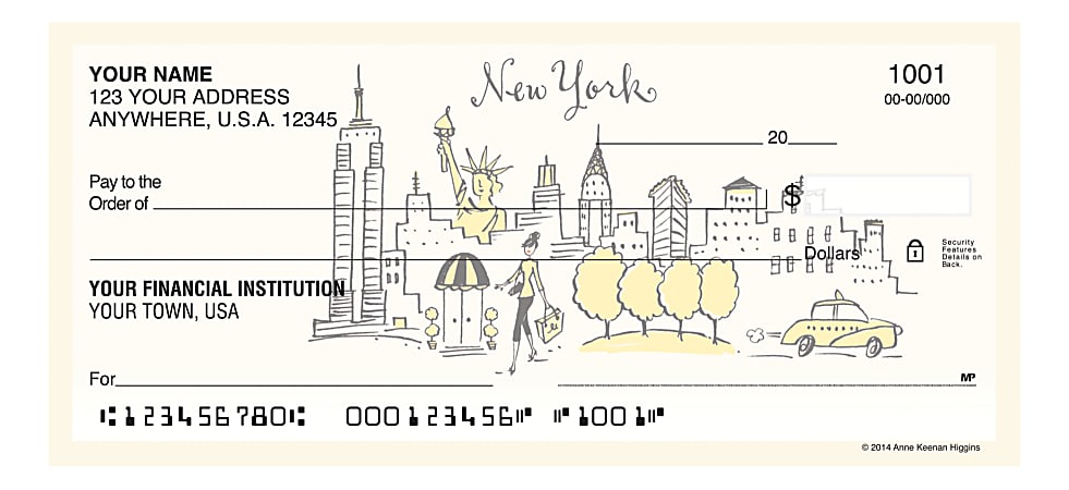 Custom Personal Wallet Checks 6 x 2 34 Duplicates City Chic Box Of 120 ...