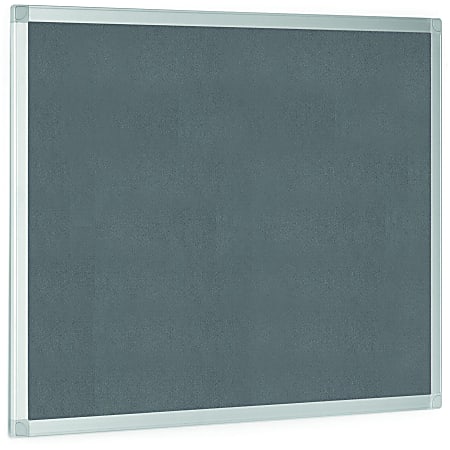 Bi silque Ayda Bulletin Board 36 x 24 Aluminum Frame With Silver Finish ...