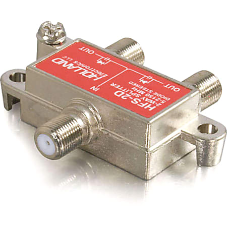 C2G High Frequency 2 Way Splitter 2 way 2150MHz - Office Depot