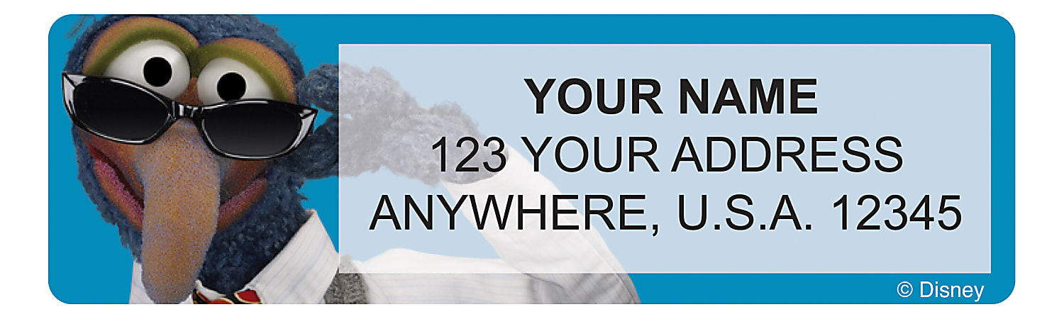 Custom Address Labels 2 12 x 34 Muppets Pack Of 144 Labels - Office Depot