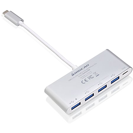 IOGEAR USB C to 4 Port USB A Hub with Power Delivery Pass Through USB 3 ...