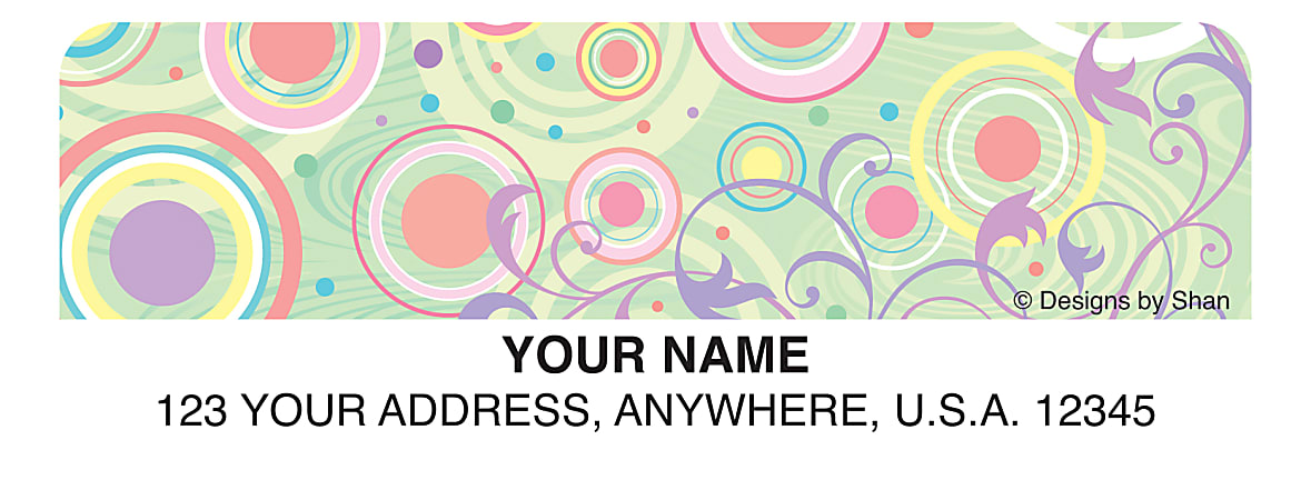Custom Address Labels 2 12 x 34 Designs by Shan Disco Pack Of 120 ...
