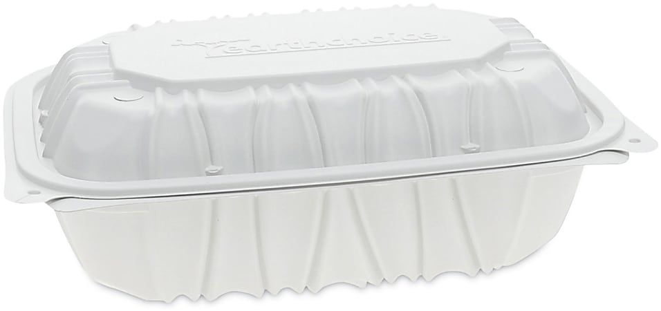 Pactiv Evergreen EarthChoice Vented Microwavable MFPP Hinged Lid Containers 3 18 H x 9 W x 6 D ...