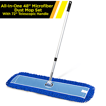 Gritt Commercial All In One Microfiber Dust Mop Set With 60 Handle 60 x ...
