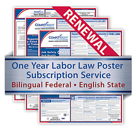 ComplyRight Federal And State Labor Law Posters Service Renewal ...