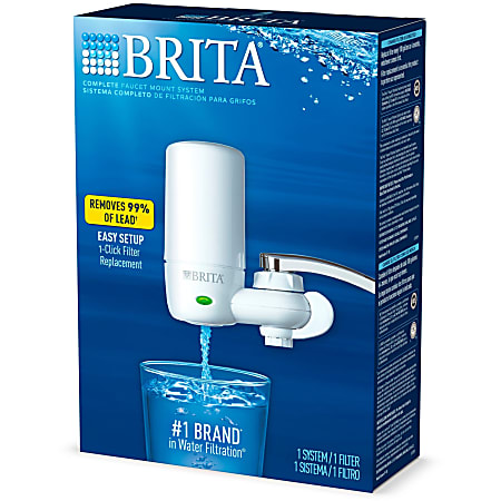 Brita Complete Water Faucet Filtration System with Light Indicator ...