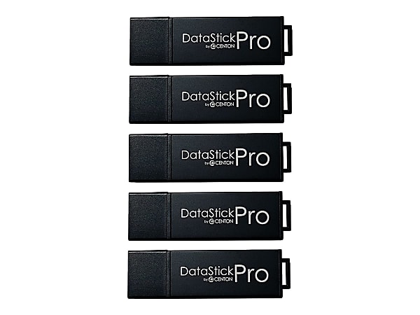Centon DataStick Pro USB Flash Drives USB 3.0 16GB Black Pack Of 5 S1 ...