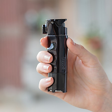 SABRE SMART Pepper Spray 1 58 H x 1 12 W x 4 516 D Black - Office Depot