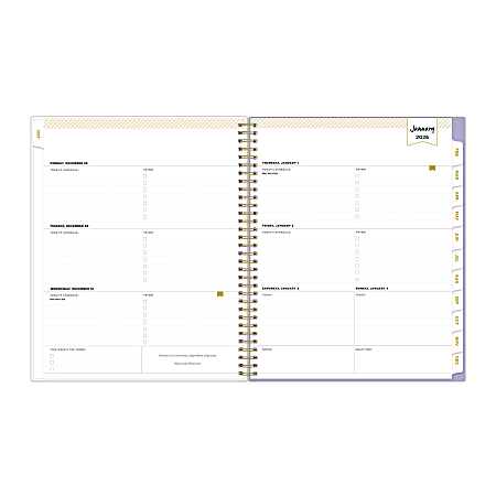 2026 Blue Sky Day Designer WeeklyMonthly Planner 8 12 x 11 Lorelei ...