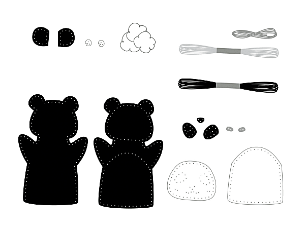 Office Depot Animal Puppet Sewing Kit Panda - Office Depot