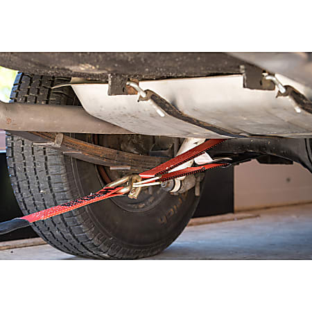 Rytash Ultimate Axle Strap Tie Down Kit With Twisted Snap Hook Ratchet ...