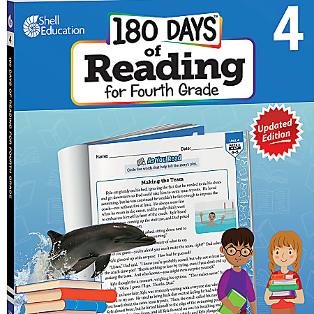 Shell Education 180 Days Of Reading 2nd Edition Grade 4 - Office Depot