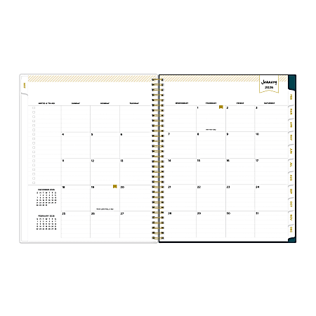 2026 Blue Sky Day Designer WeeklyMonthly Planner 8 12 x 11 Bermuda ...