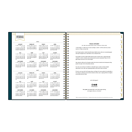 2026 Day Designer WeeklyMonthly Planner 8 12 x 11 Peacock January To ...