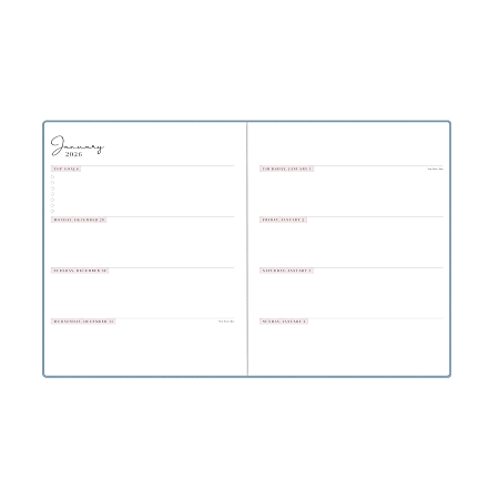 2026 Blue Sky Rachel Parcell WeeklyMonthly Planner 8 x 10 Light Blue ...