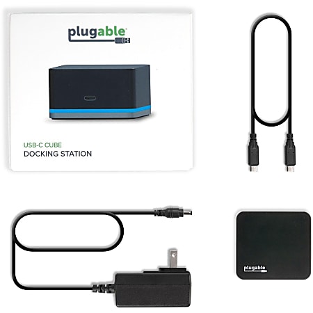 Plugable Usb C Cube Mini Docking Station Compatible With Thunderbolt Ports And Specific Usb C