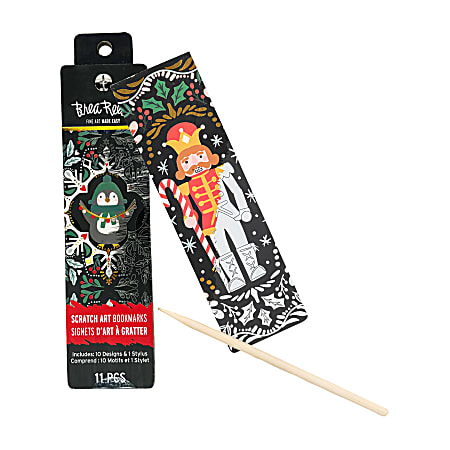 Brea Reese Scratch Art Bookmarks Penguin Buddy Set Of 11 Pieces ...