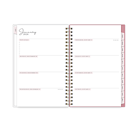 2026 Blue Sky Rachel Parcell WeeklyMonthly Planner 5 x 8 Rose January ...