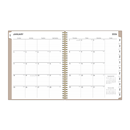 2026 Blue Sky WeeklyMonthly Planner 8 12 x 11 Oat January To December ...