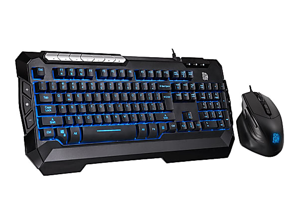 Tt eSPORTS Commander Combo V2 Gaming Keyboard Mouse USB Membrane Cable ...