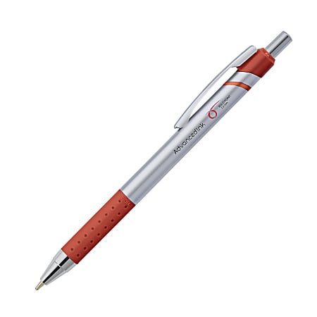 FORAY Advanced Ink Retractable Ballpoint Pens Bold Point 1.2 mm Assorted Barrels Assorted Ink Colors Pack Of 8 Office Depot
