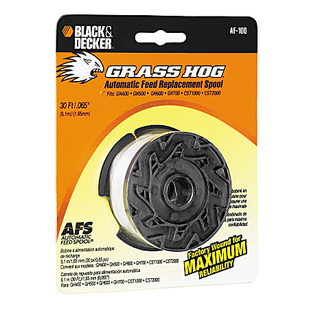 BlackDecker AFS String Trimmer Replacement Spool 30 Clear - Office Depot