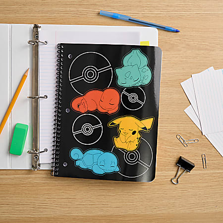 Pokemon Licensed Single Subject Wide Ruled Notebook 8.5 x 11 70 Sheets ...