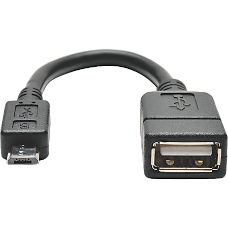 Eaton Tripp Lite Series Micro USB to USB OTG Host Adapter Cable 5 Pin ...