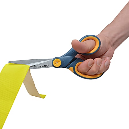 Westcott Titanium Bonded Non Stick Scissors 8 Pointed GrayYellow Pack ...