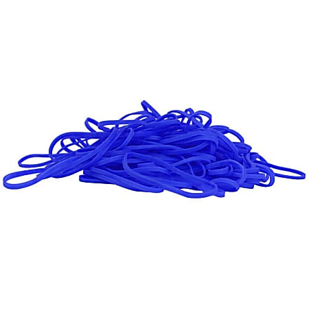 JAM Paper Rubber Bands Size 33 Blue Bag Of 100 Rubber Bands - Office Depot