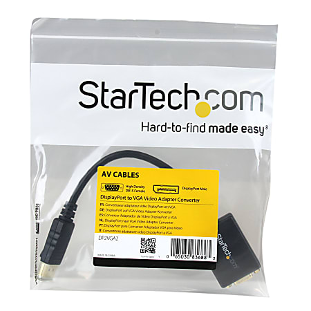 StarTech.com DisplayPort to VGA Video Adapter Converter - Office Depot