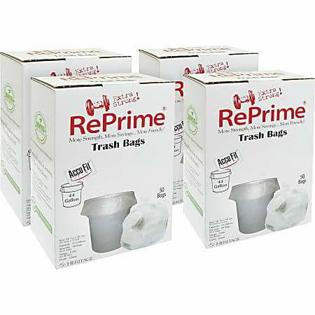 Heritage RePrime AccuFit 44 gal Can Liners 44 gal Capacity 37 Width x ...