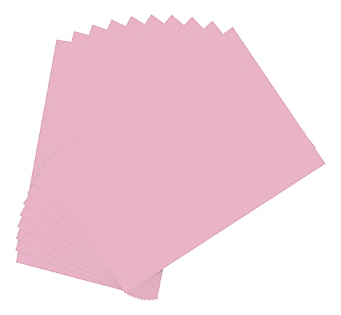 Office Depot Brand Construction Paper 12 x 18 100percent Recycled Pink ...