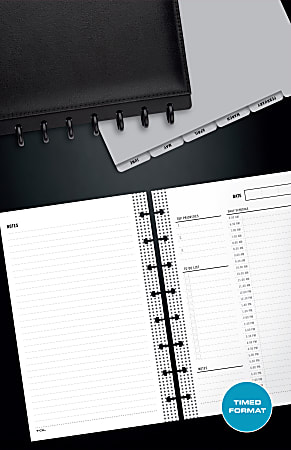 TUL Discbound Undated Daily Refill Pages Junior Size 2 Pages Per Day 50 ...