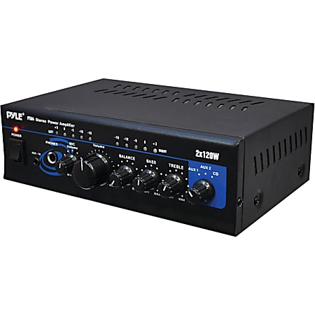 Pyle PTA4 Amplifier 120 W RMS - Office Depot