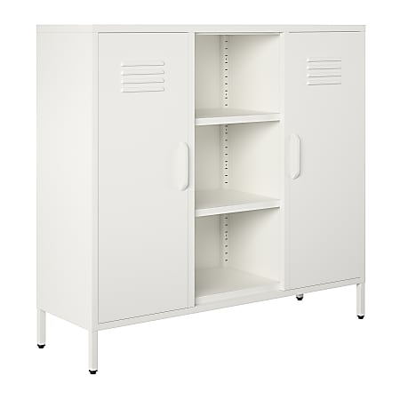 Ameriwood Home Mission District Metal 2 Door Locker Console Table 40 H ...