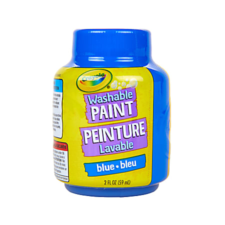 Crayola Washable Paint 2 Oz Blue Bundle Of 12 Paint Pots - Office Depot