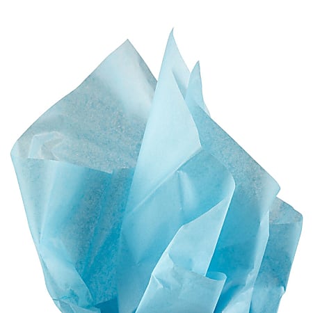 JAM Paper Tissue Paper 26 H x 20 W x 18 D Bright Blue Pack Of 10 Sheets ...