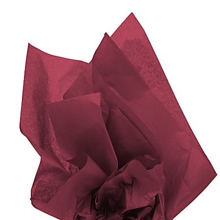 JAM Paper Tissue Paper 26 H x 20 W x 18 D Burgundy Pack Of 10 Sheets ...
