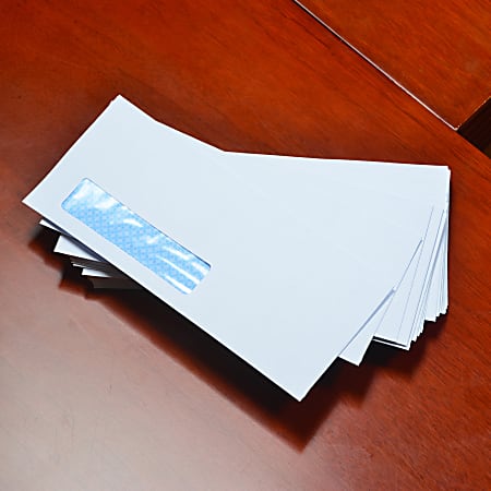 Quality Park 10 Redi Strip Business Envelopes Bottom Left Window Self ...