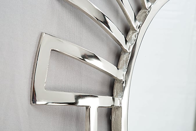 Zuo Modern Calmar Round Mirror 30 516 H x 30 516 W x 1 516 D Chrome ...