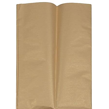 JAM Paper Tissue Paper 26 H x 20 W x 18 D Gold Pack Of 10 Sheets ...
