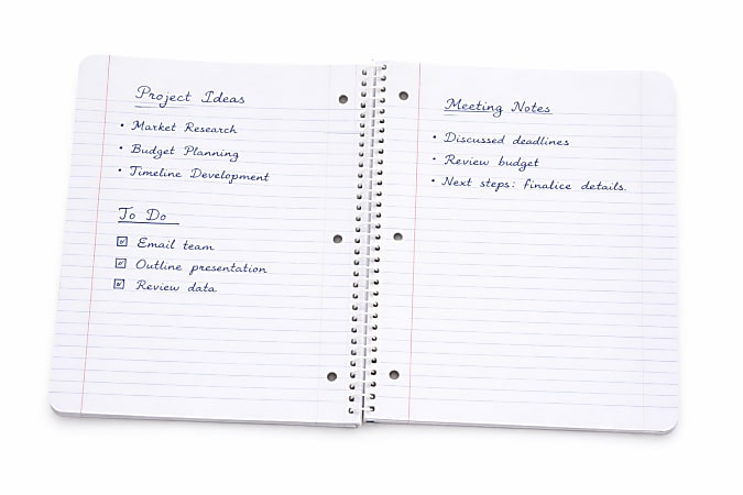 Gartner Studios Spiral Notebook 8 x 10 12 1 Subject College Ruled 70 ...