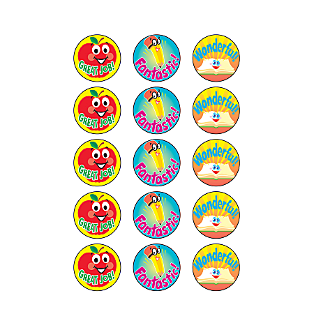 Trend Stinky Stickers School TimeApple 60 Stickers Per Pack Set Of 6 ...