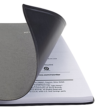 AT A GLANCE DayMinder 2026 Daily Appointment Book Planner Black Small 5 ...