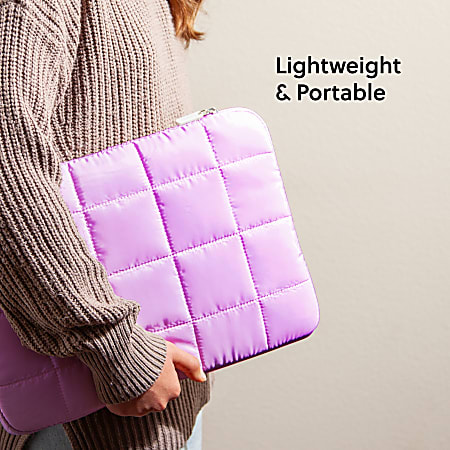U Brands Nylon Puffer Zipping Laptop Case For 16 Laptops 10 12 x 15 ...