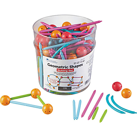 Learning Resources Geometric Shapes Building Set Pre K College Set Of ...