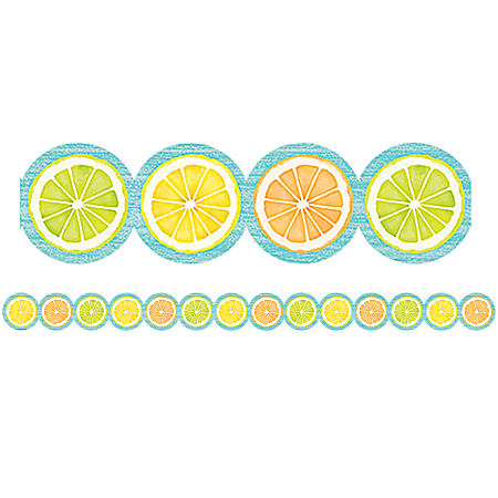 Teacher Created Resources Die Cut Border Trim Lemon Zest Citrus Slices ...