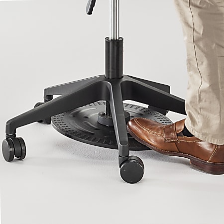 Safco Low Height Lab Stool BlackChrome - Office Depot